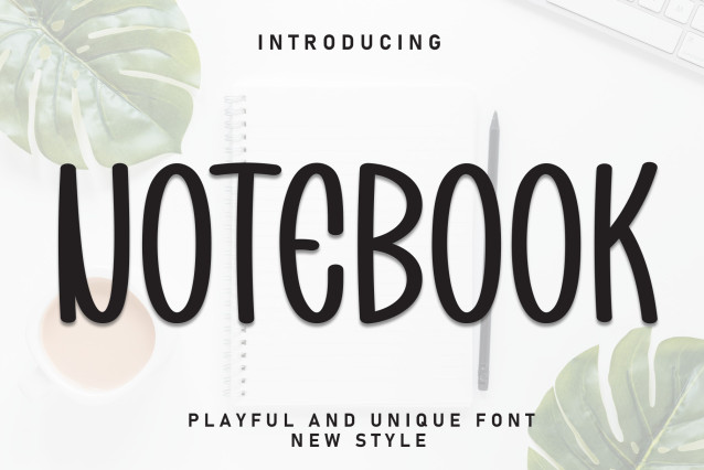 Notebook Display Font - Download Free Font