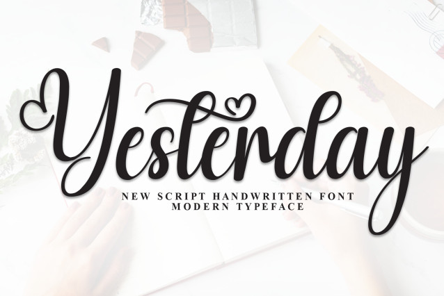 Yesterday Calligraphy Font - Download Free Font