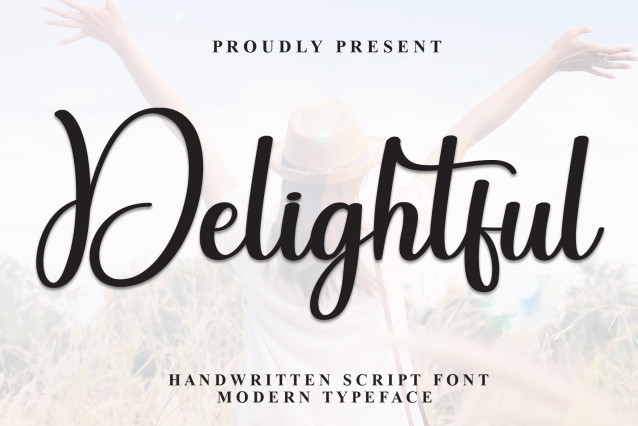 Delightful Script Font - Befonts