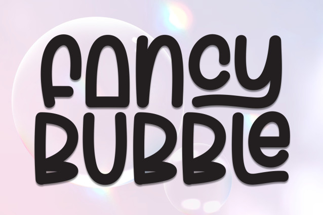 Fancy Bubble Display Font - Befonts