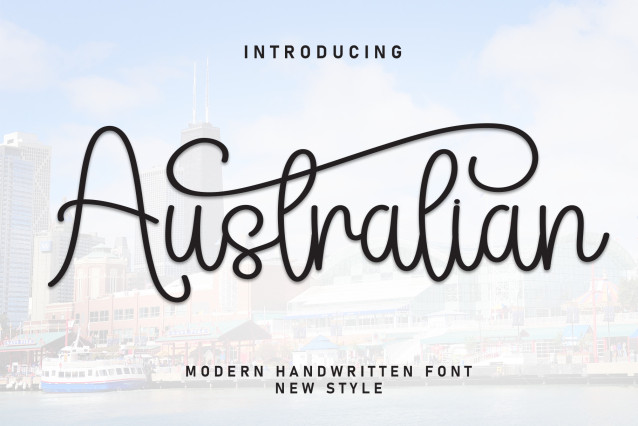 Australian Script Font - Befonts