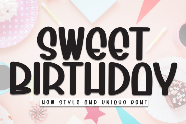 Sweet Birthday Display Font - Download Free Font