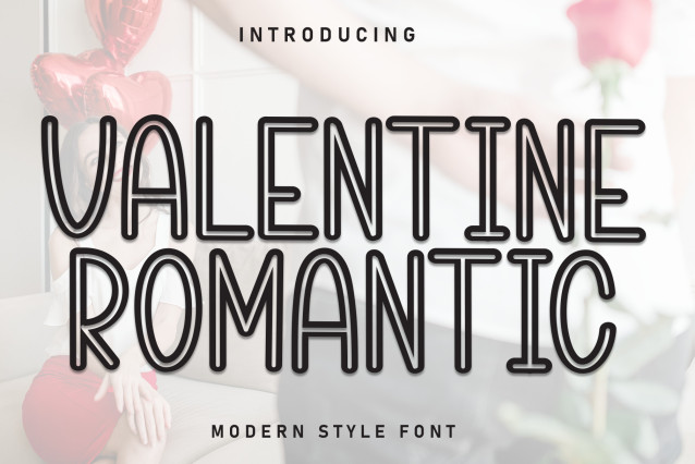 Valentine Romantic Display Font - Befonts