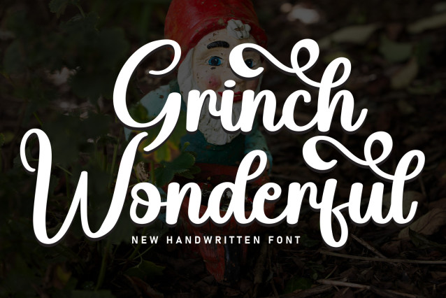 Grinch Wonderful Script Font - Befonts