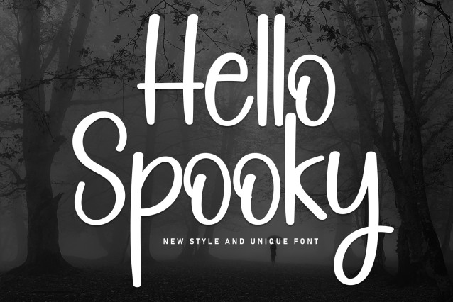 Hello Spooky Display Font - Befonts