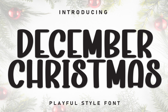 December Christmas Display Font - Download Free Font