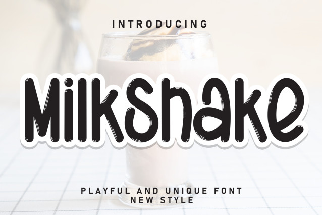 Milkshake Display Font - Download Free Font