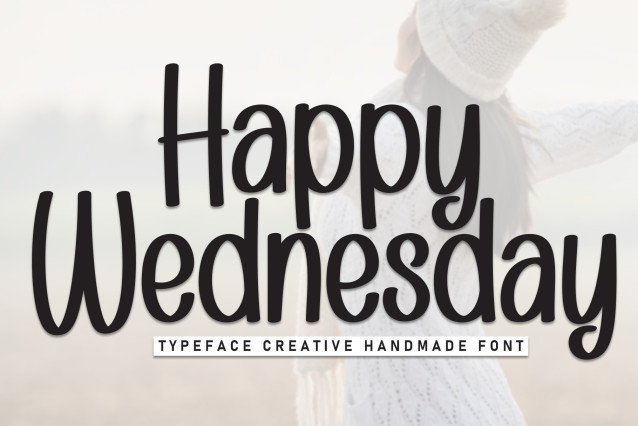 Happy Wednesday Display Font - Download Free Font