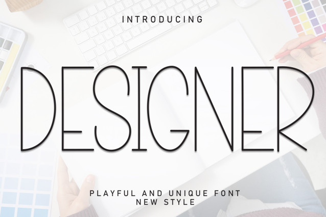 Designer Display Font - Befonts
