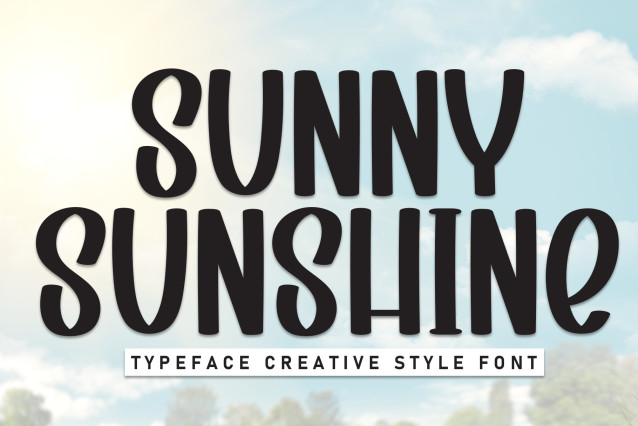 Sunny Sunshine Display Font - Download Free Font