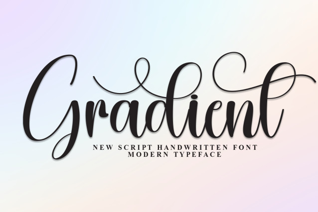 Gradient Script Font - Download Free Font