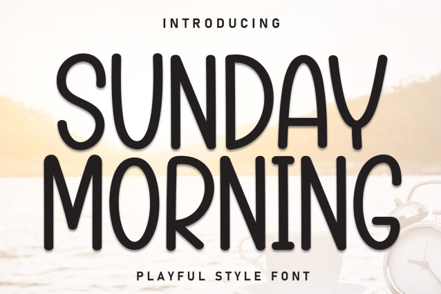 Sunday Morning Display Font - Befonts