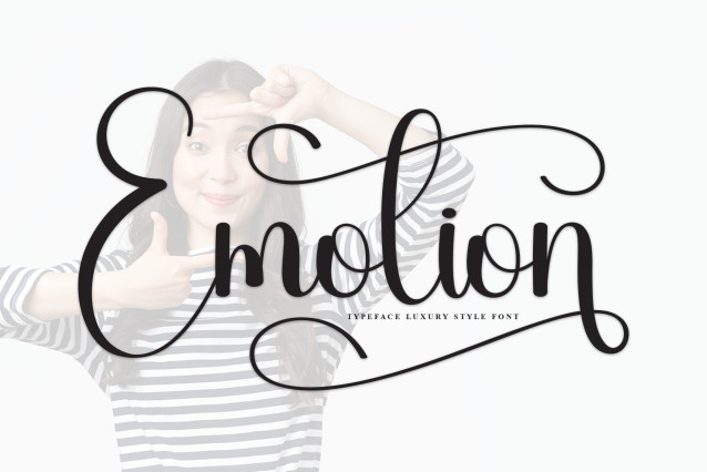 Emotion Calligraphy Font - Befonts