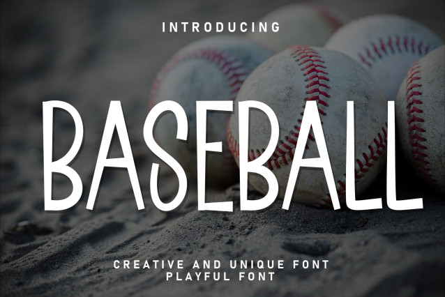Baseball Display Font - Befonts