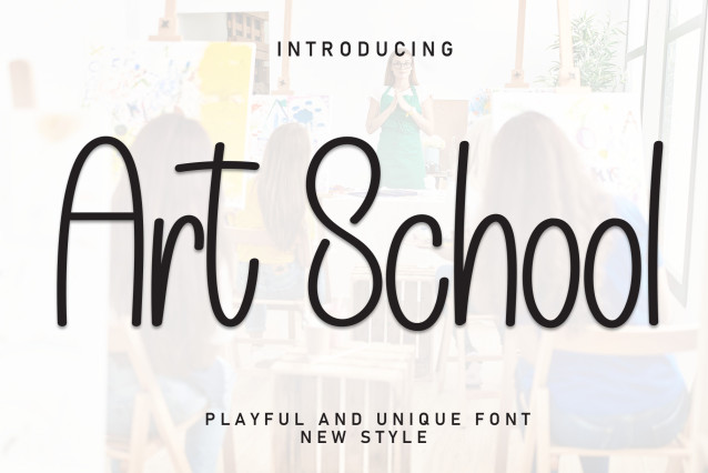 Art School Script Font - Download Free Font