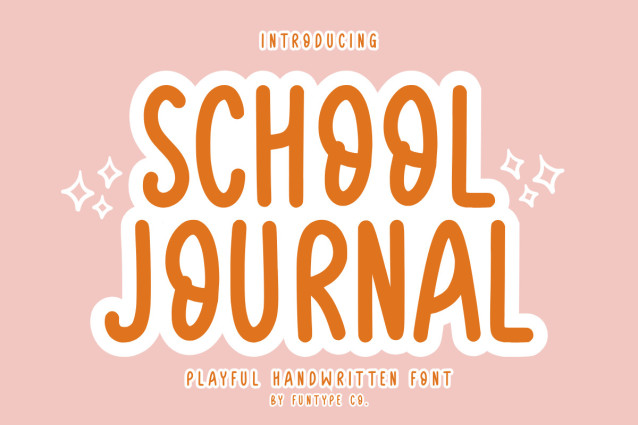 School Journal Display Font - Download Free Font