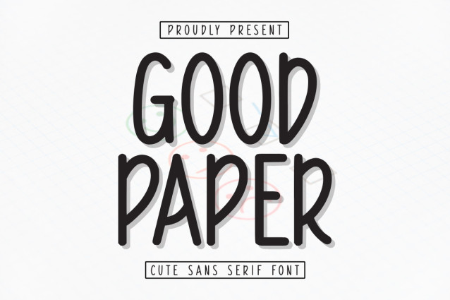 Good Paper Display Font - Befonts