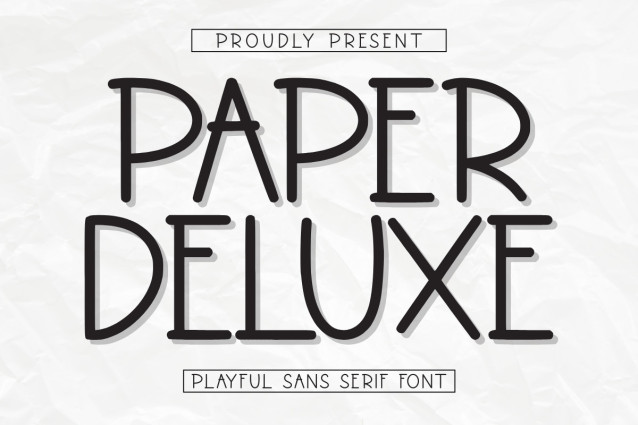Paper Deluxe Display Font - Download Free Font