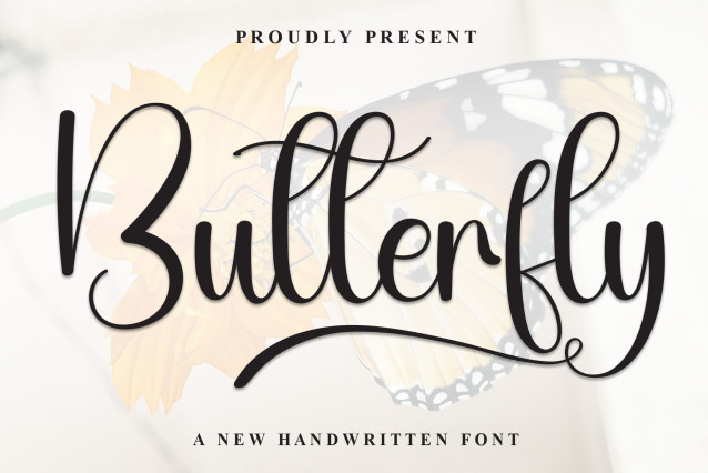 Butterfly Calligraphy Typeface - Download Free Font