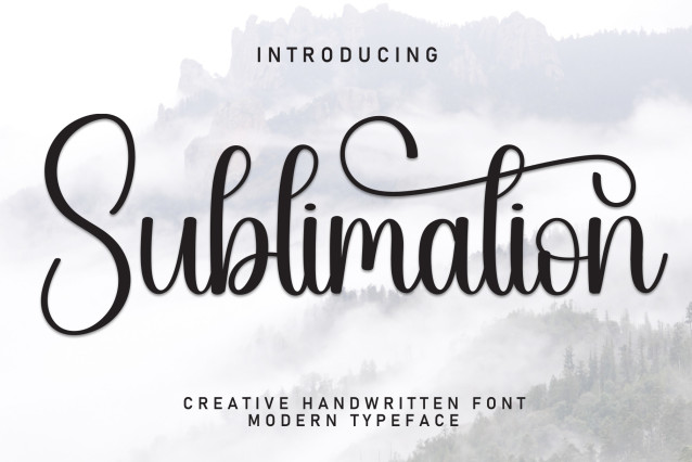 Sublimation Calligraphy Font - Download Free Font
