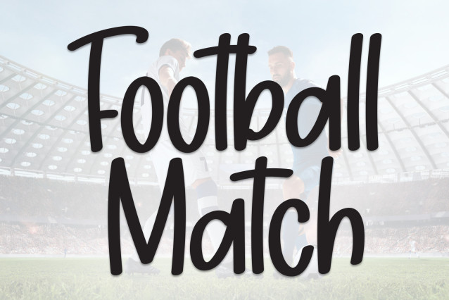 Football Match Display Font - Download Free Font