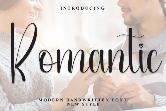 Romantic Script Font - Befonts