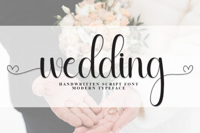 Wedding Script Typeface - Befonts