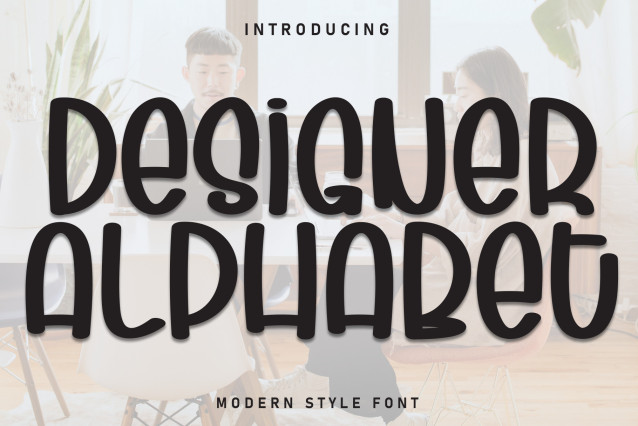 Designer Alphabet Display Font - Download Free Font