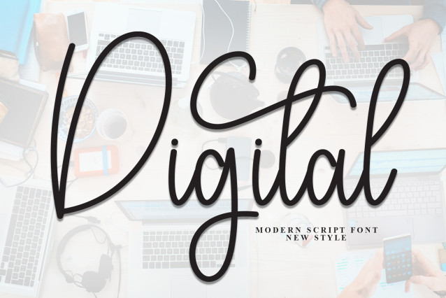 Digital Script Font - Download Free Font