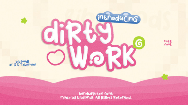 Dirty Work Font - Befonts