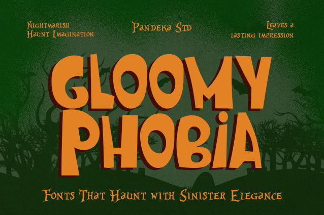 Gloomy Phobia Display Font - Befonts