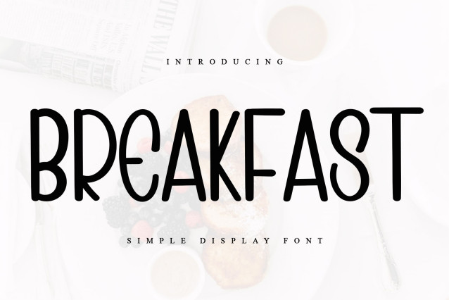 Breakfast Display Font - Download Free Font