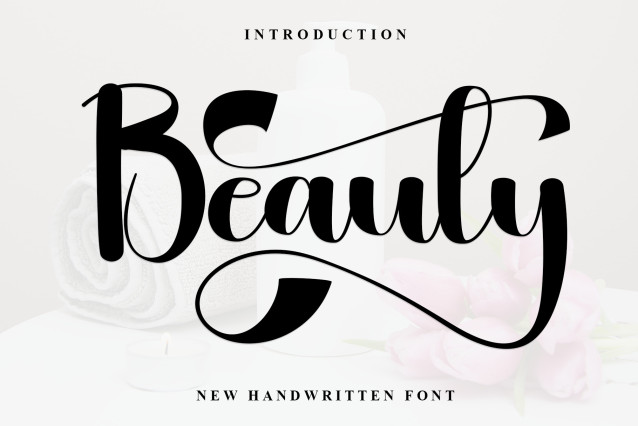 Beauty Script Typeface - Befonts