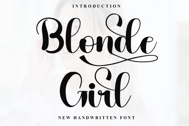 Blonde Girl Script Font - Befonts