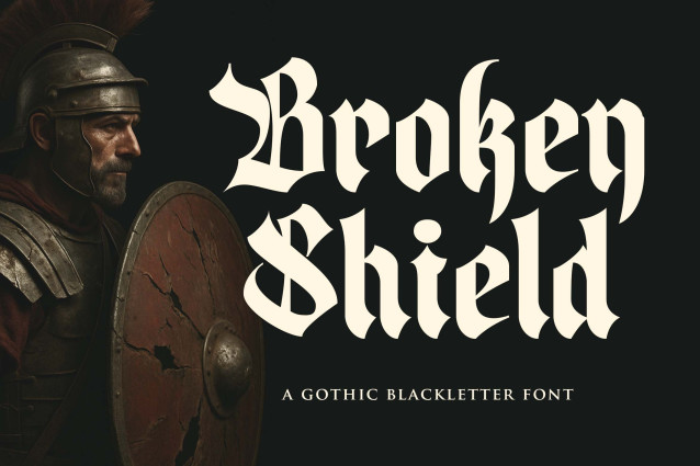 Broken Shield Font - Download Free Font