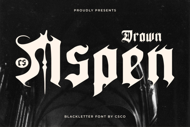 CS Aspen Drawn Font - Download Free Font
