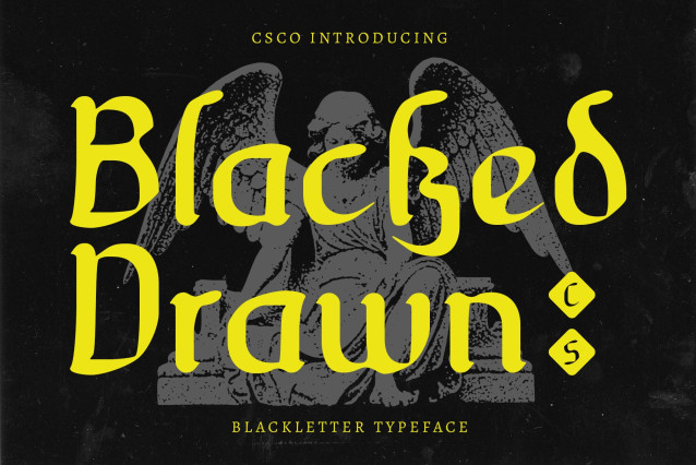 CS Blacked Drawn Font - Download Free Font