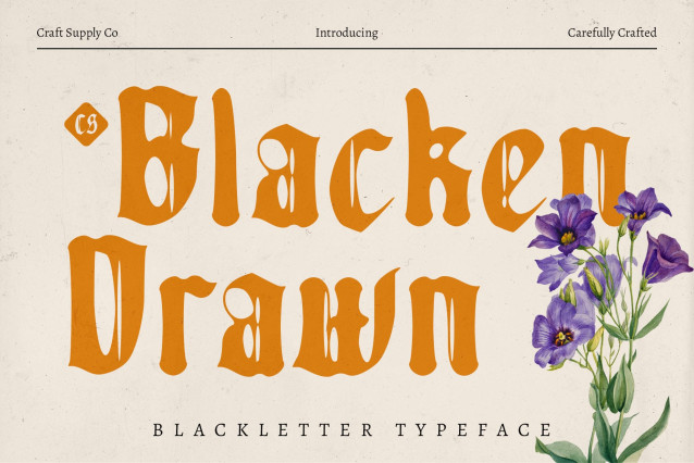 CS Blacken Drawn Font - Download Free Font