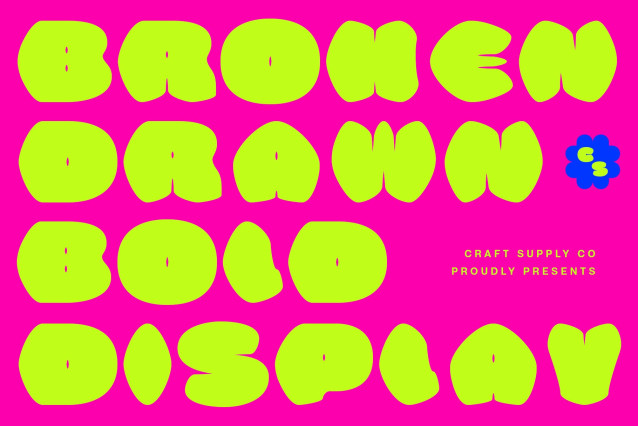CS Broken Drawn Font - Befonts