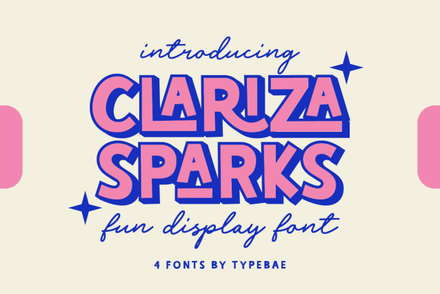 Clariza Sparks Font - Befonts