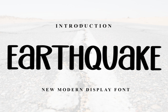 Earthquake Display Font - Download Free Font