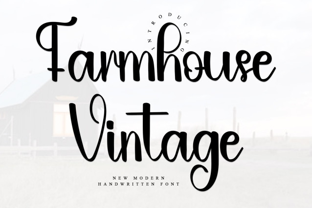 Farmhouse Vintage Script Font - Befonts