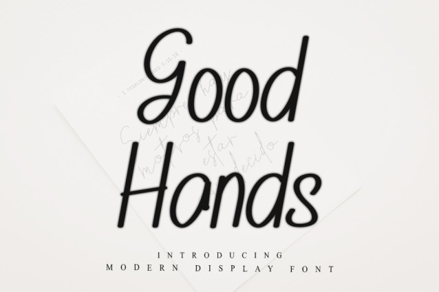 Good Hands Display Font - Download Free Font