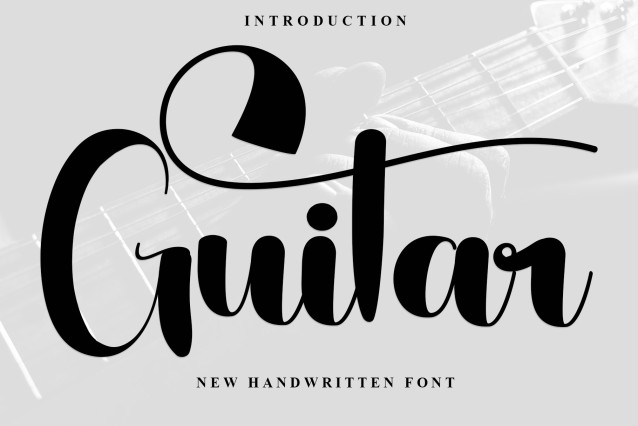 Guitar Script Font - Download Free Font