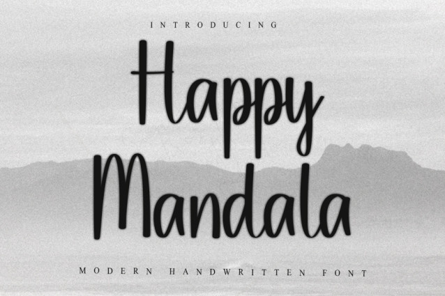 Happy Mandala Script Font - Befonts