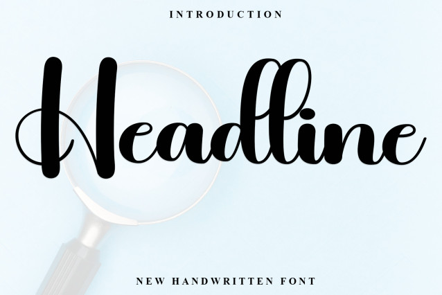 Headline Script Font - Download Free Font