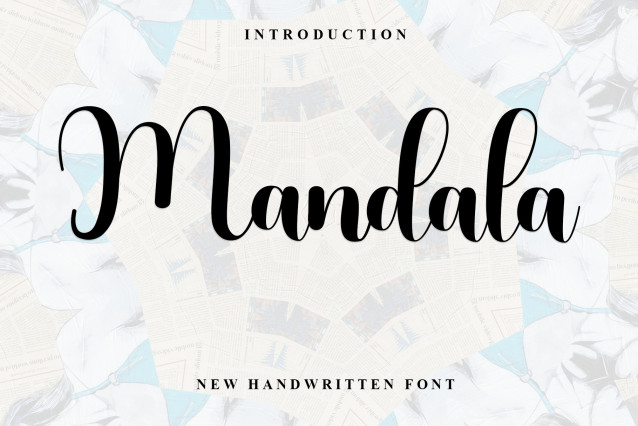 Mandala Script Font - Befonts