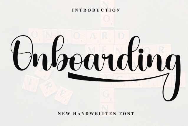 Onboarding Calligraphy Font - Befonts