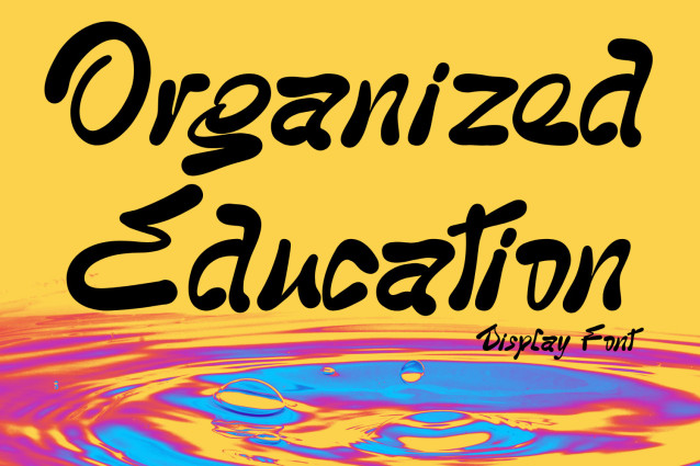 Organized Education Font - Download Free Font
