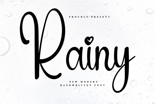 Rainy Script Font - Befonts
